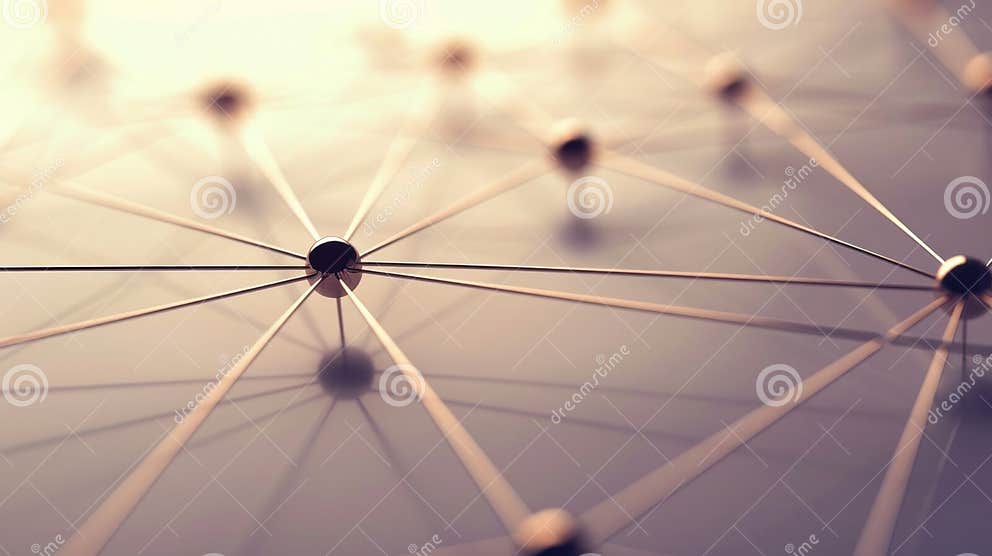 A Minimalist Graphic of Interconnected Circles or Nodes Stock ...