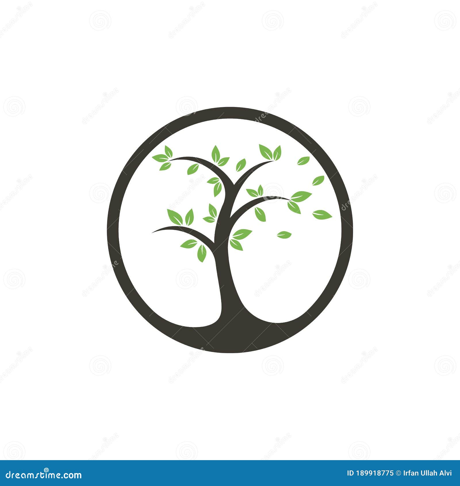 Tree Vector Logo Design Template. Stock Vector - Illustration of ...