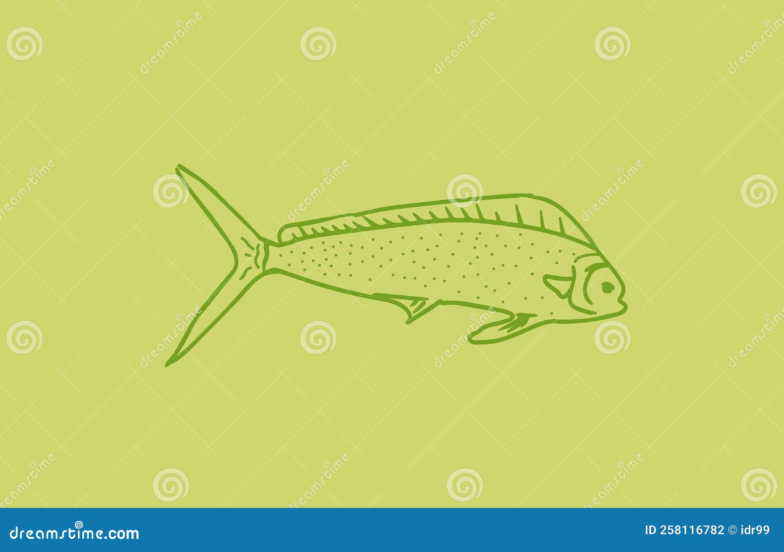 Minimalist Hand Draw Outline Mahi Mahi Fish Stock Vector - Illustration ... Minimalist Hand Draw Outline Mahi Mahi Fish Stock Vector - Illustration ...