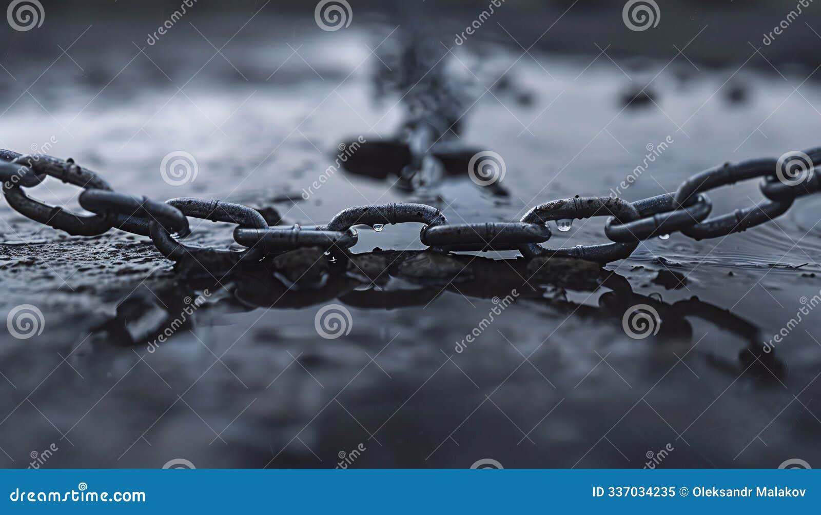 A Minimalist Image of a Broken Chain Link Symbolizes Freedom from the ...