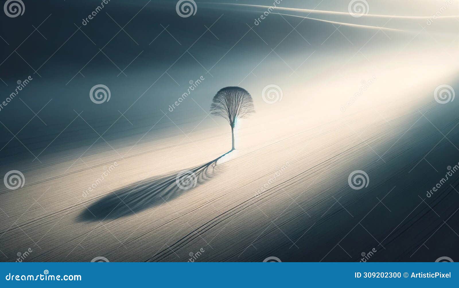 Solitude S Shadow: the Quiet Drama of Light and Nature Stock ...