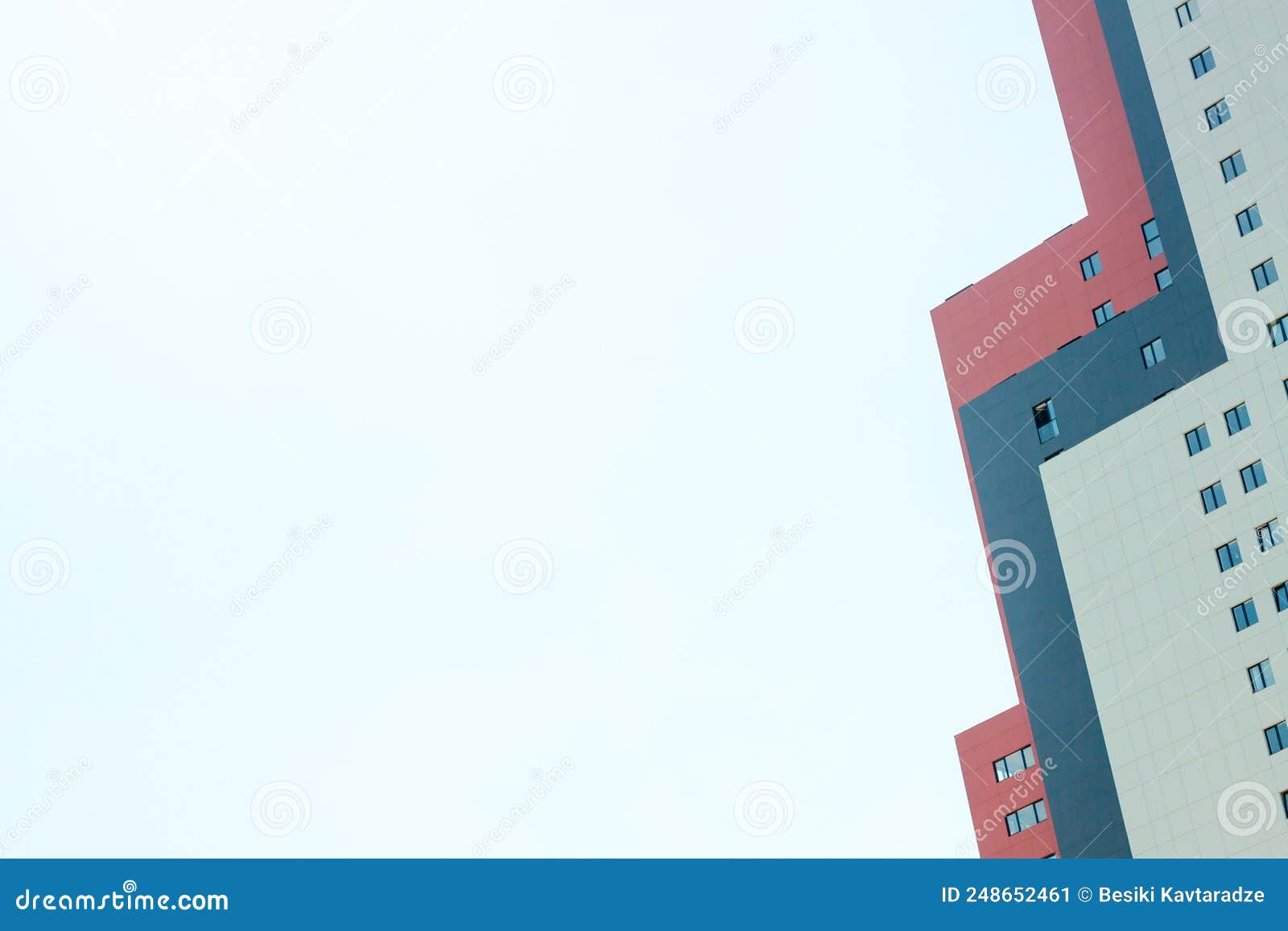 Modern Building Part with Copy Paste Space Stock Image - Image of ...