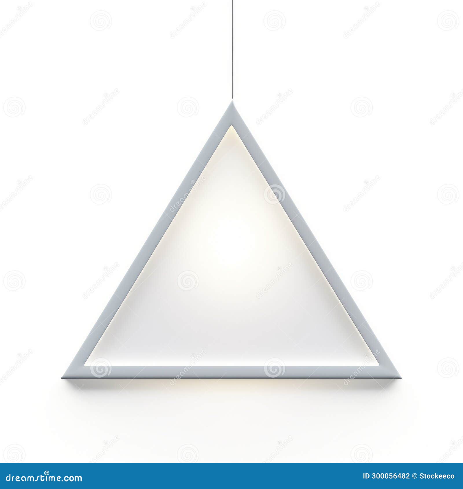Minimalist-inspired Light Fixture with Angled White Triangle Design ...