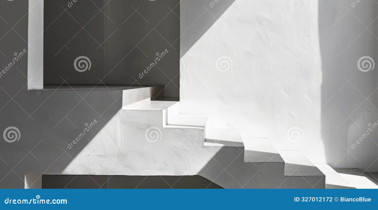 Minimalist Interior Design with Light and Shadow on a Wall. Digital Art ...