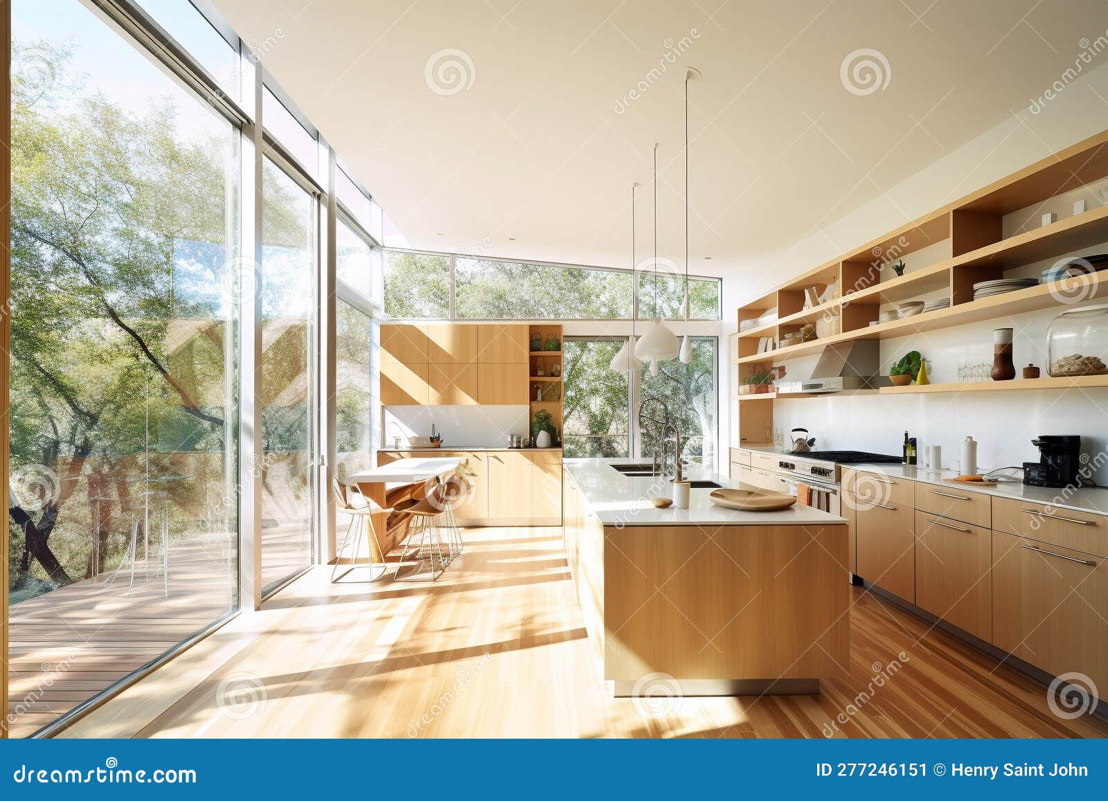 Minimalist Kitchen Designs: Modern, Clean, and Functional Stock Image ...