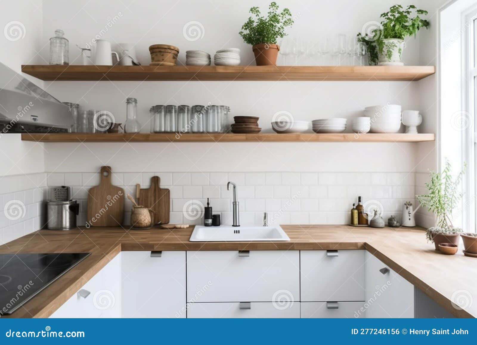 Minimalist Kitchen Designs: Modern, Clean, and Functional Stock Photo ...