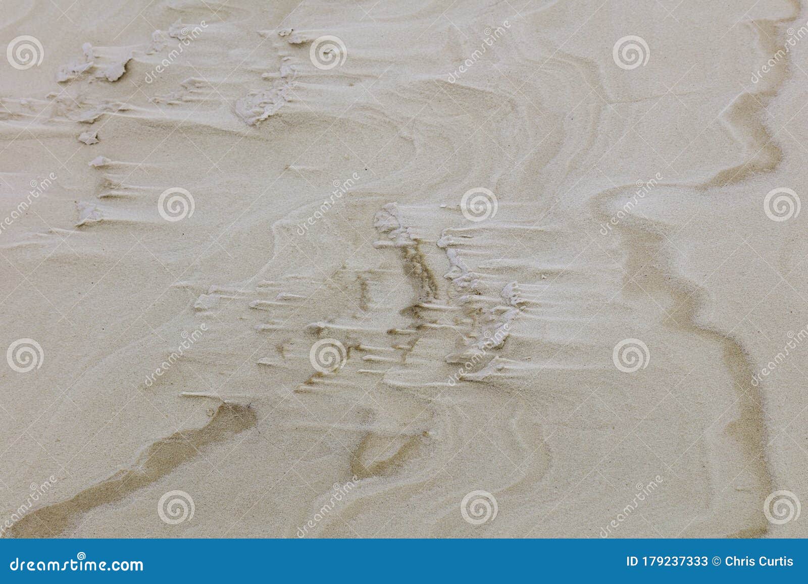 Minimalist Landscape Image of Wind Erosion Structures on a White Sand ...