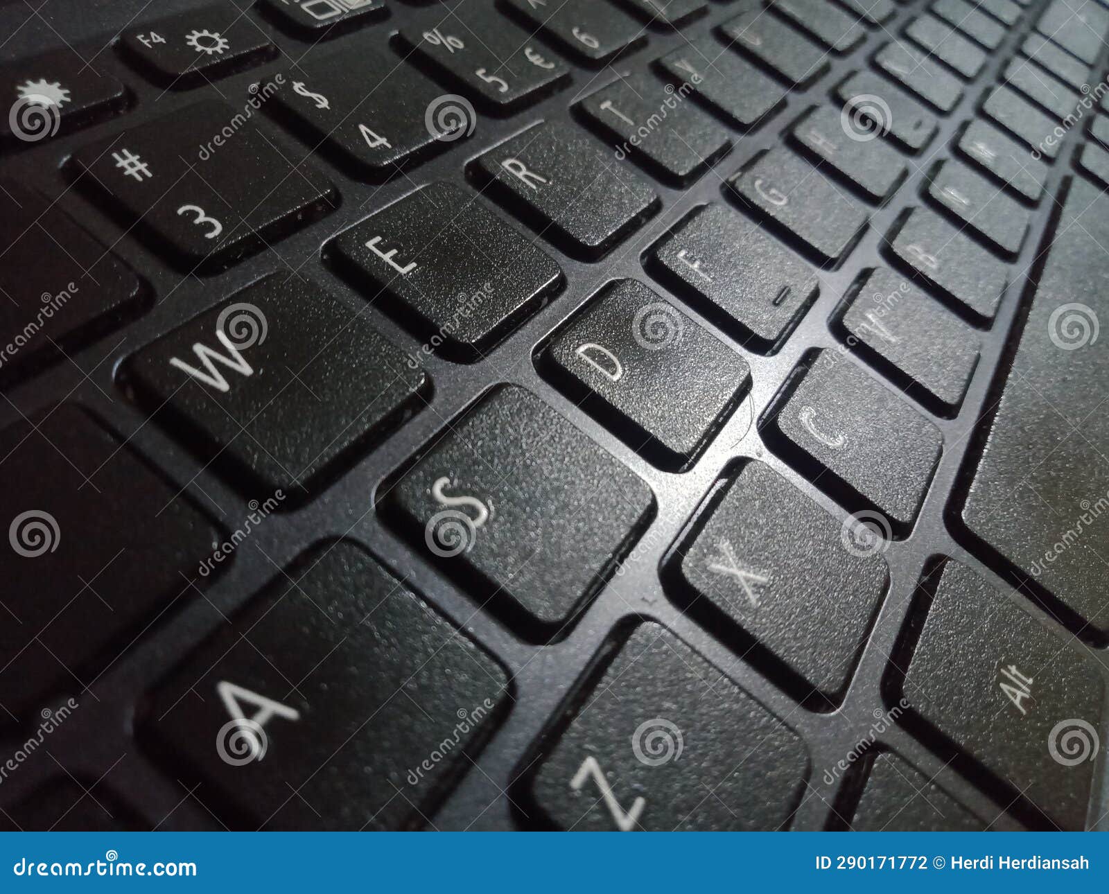 Minimalist laptop keyboard stock photo. Image of keyboard - 290171772