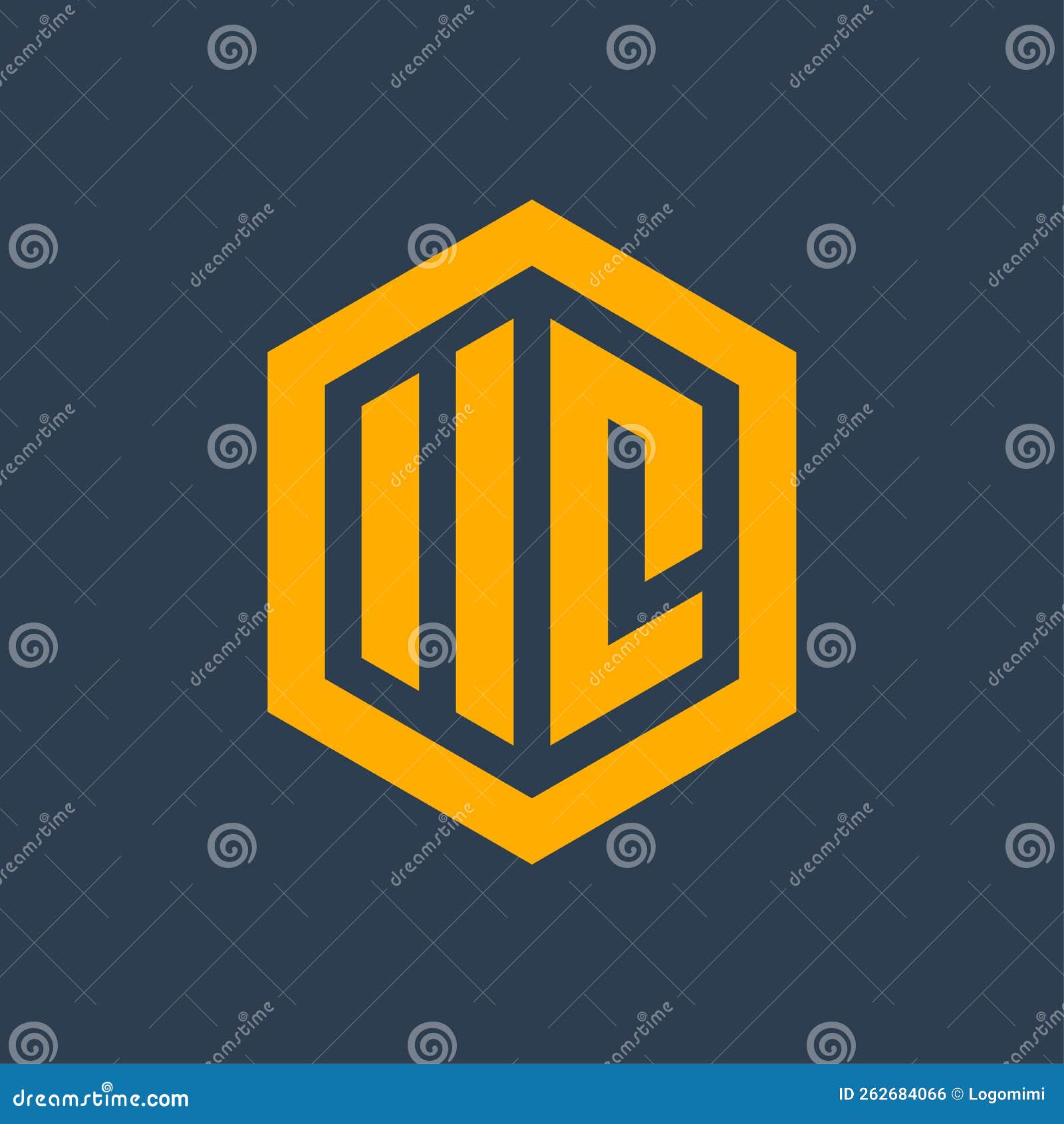 Minimalist Letter IIC Logo. Initial IIC Logo Monogram Vector Stock ...