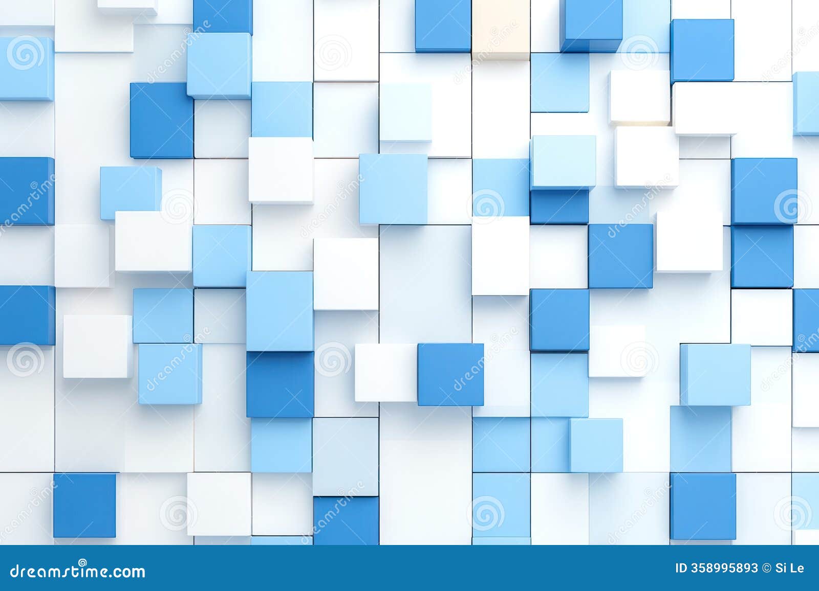 Minimalist Light Blue and White Block Wall Background Stock ...