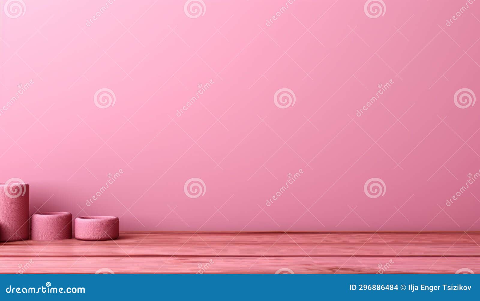 Minimalist Light Pink Background for Product Presentation with Window ...