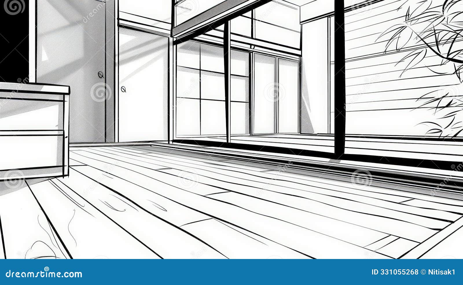 Minimalist Line Drawing Animation Storyboards Stock Photo - Image of ...