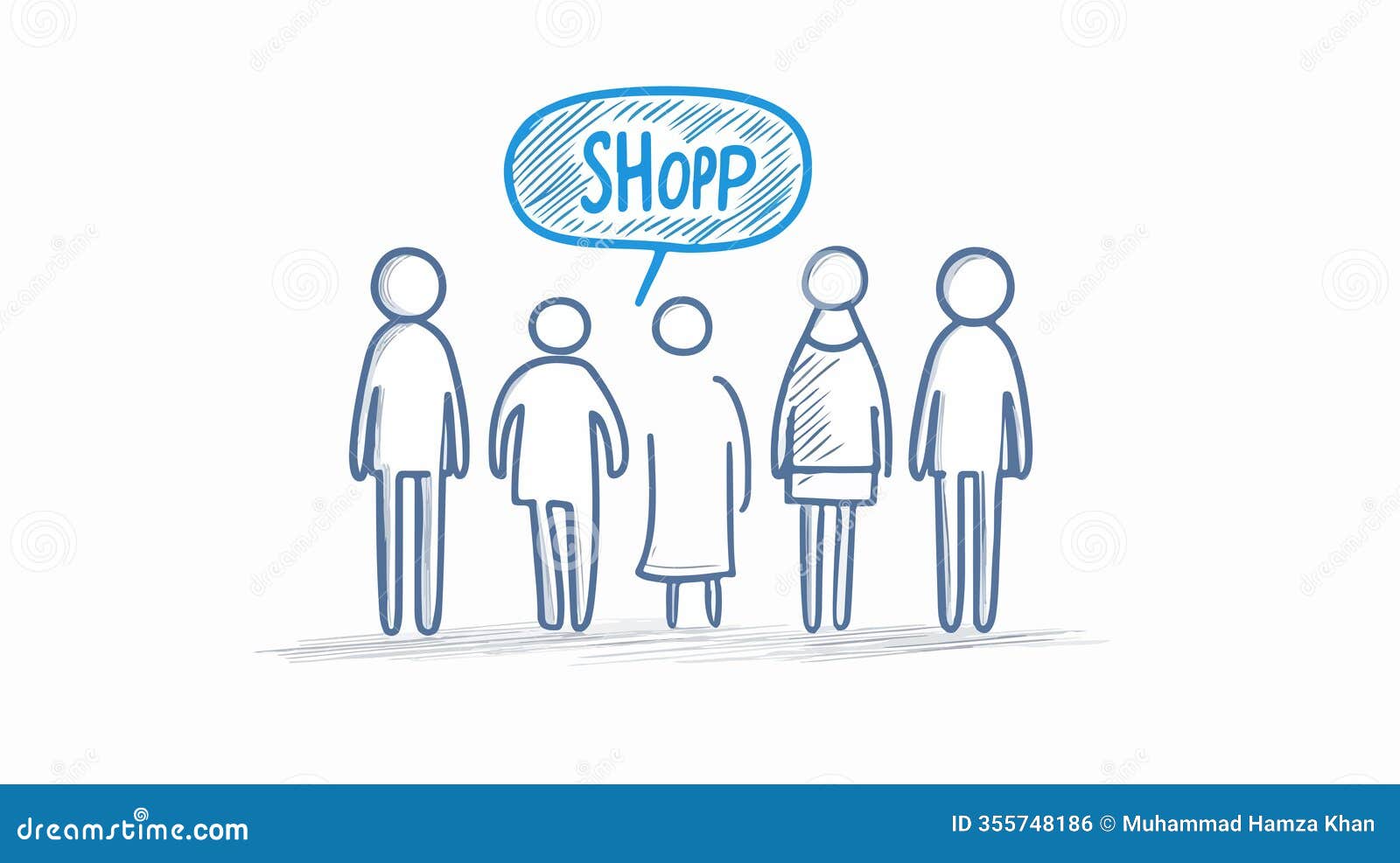 Minimalist Line Drawing of Three Human Figures for Creative Projects ...