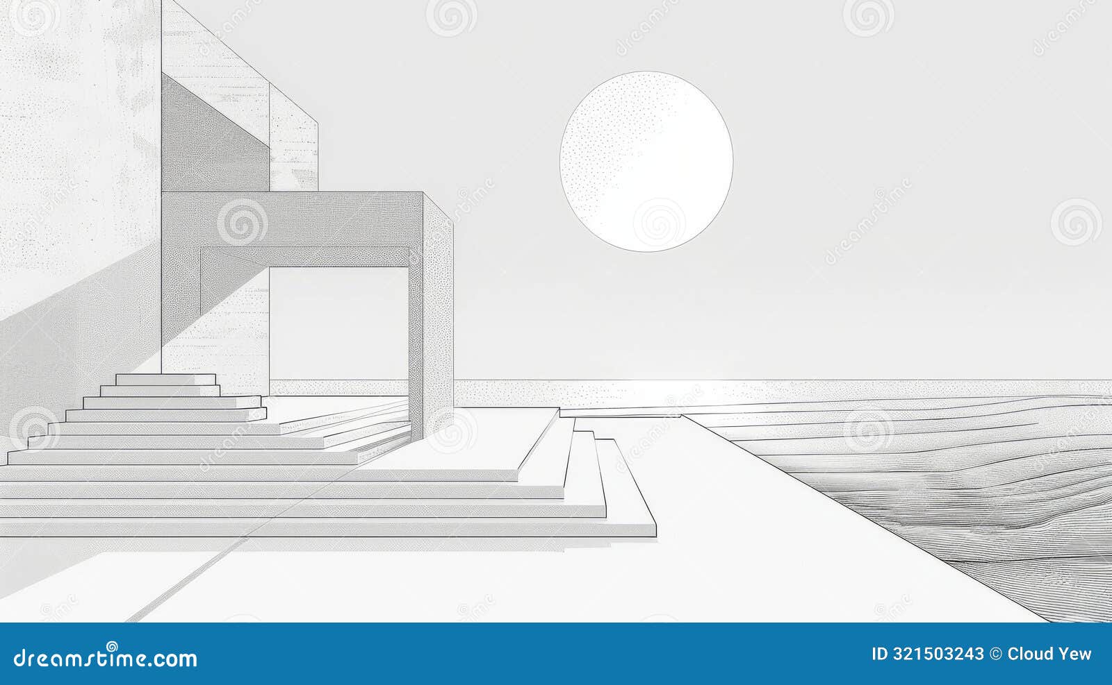 Minimalist Line Drawings Creating a Clean and Modern Background. Stock ...