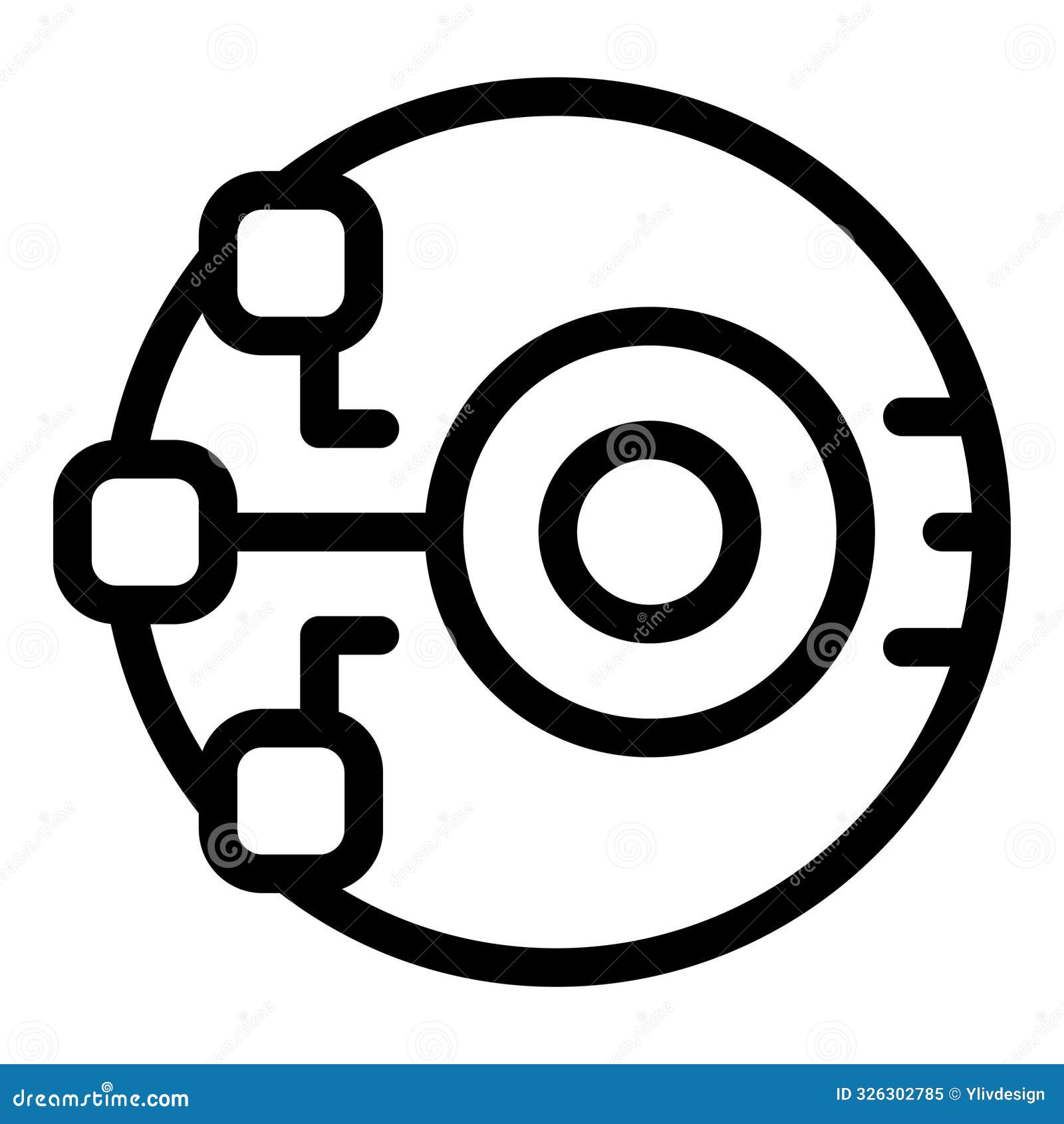 Decentralized Network Icon Showing Three Nodes Connecting Stock ... Decentralized Network Icon Showing Three Nodes Connecting Stock ...
