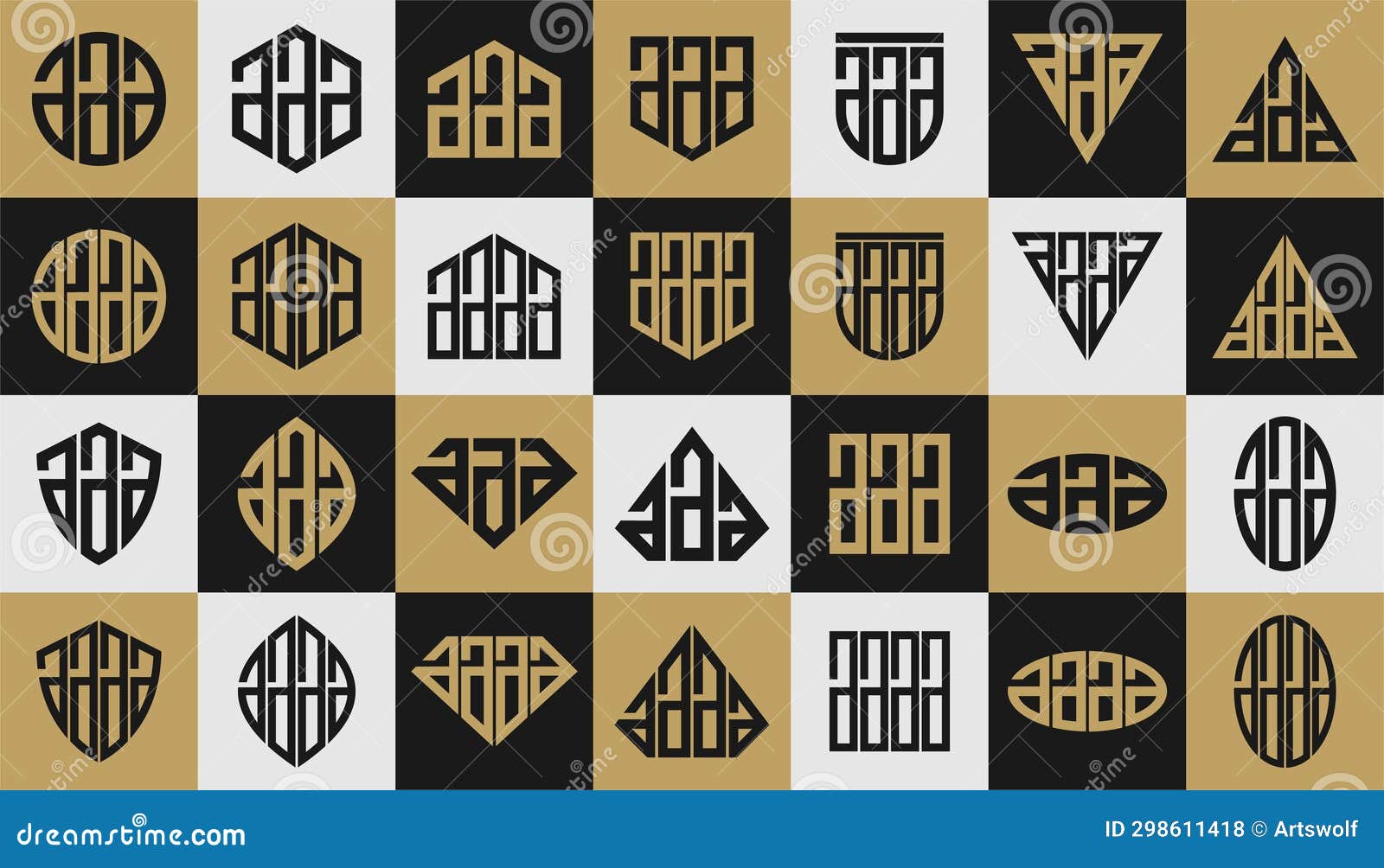 Minimalist Line Shape Lowercase Letter a AAA AAAA Logo Design Set Stock ...