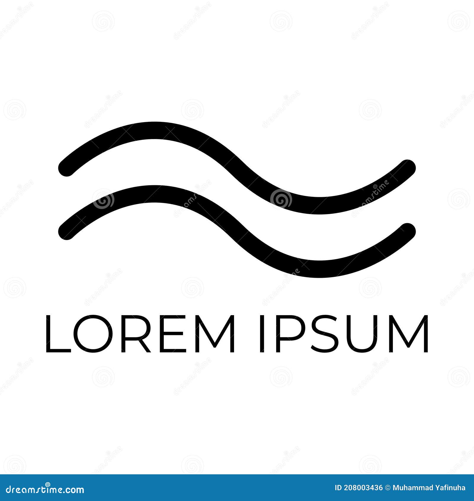 Minimalist Line Style Logo Vector Concept Stock Illustration ...