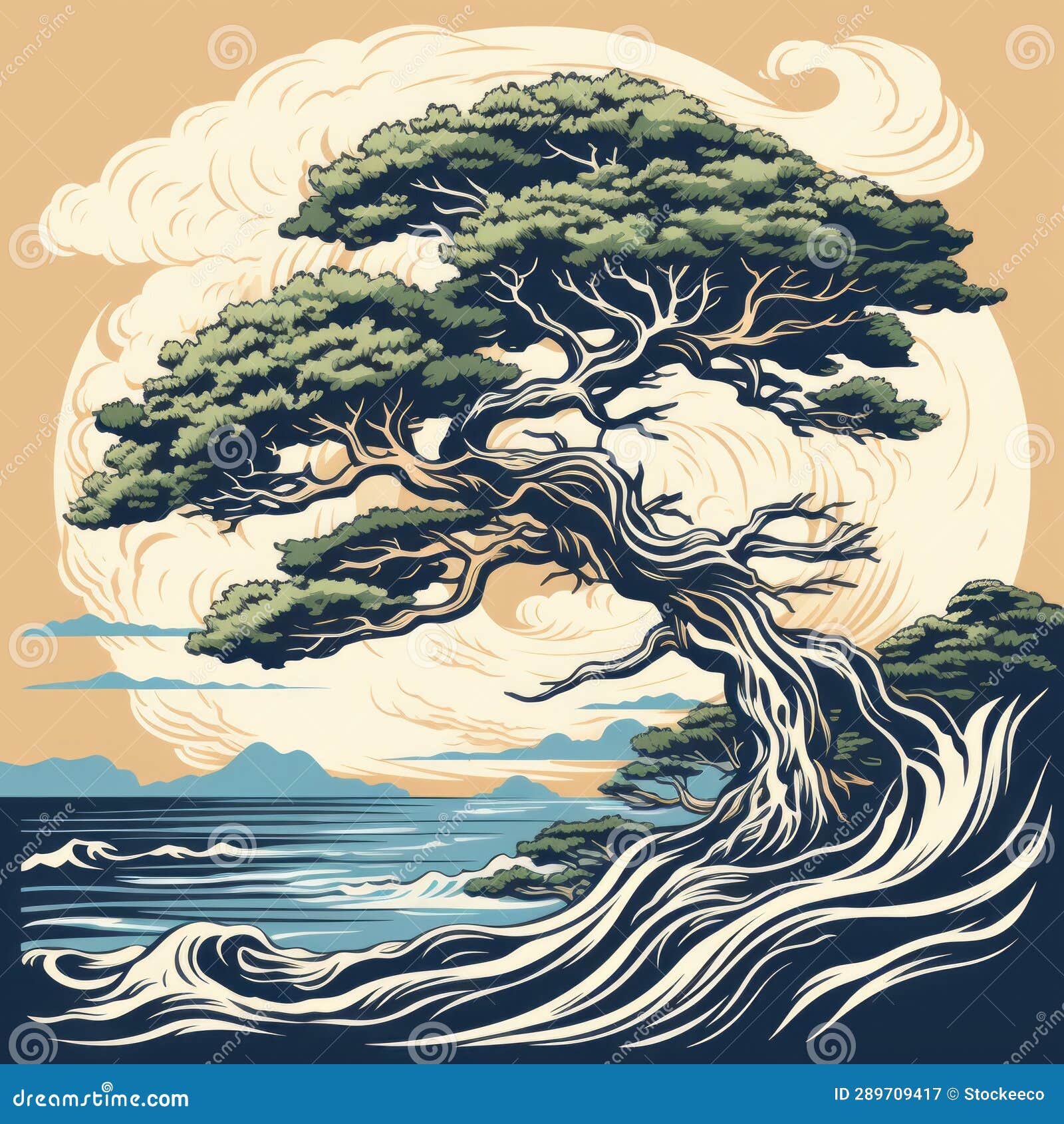 Minimalist Linocut Art: Creating a Simple, One-color Cypress Artwork ...