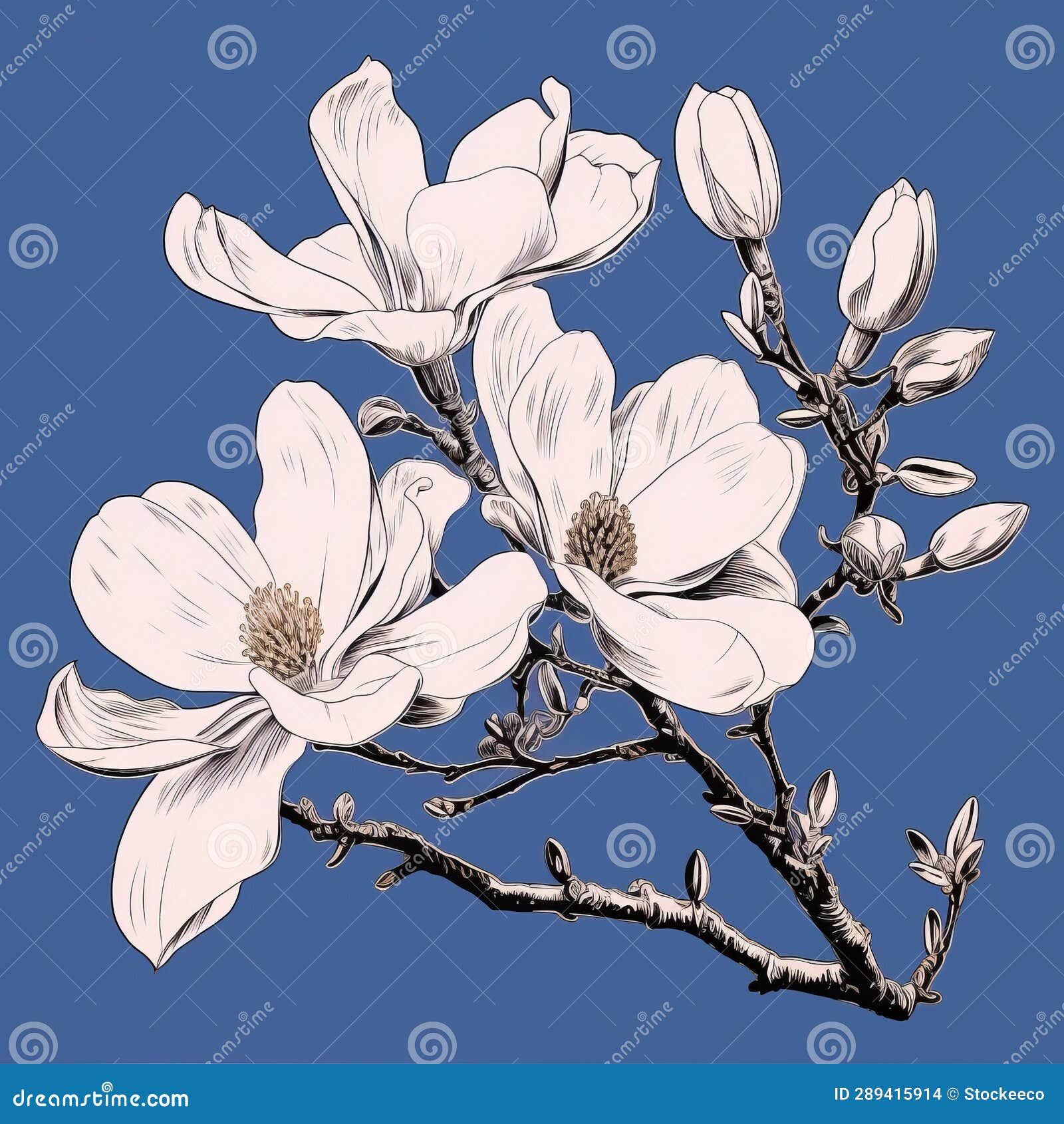 Minimalist Linocut Art: Creating a Simple Magnolia Design with Negative ...