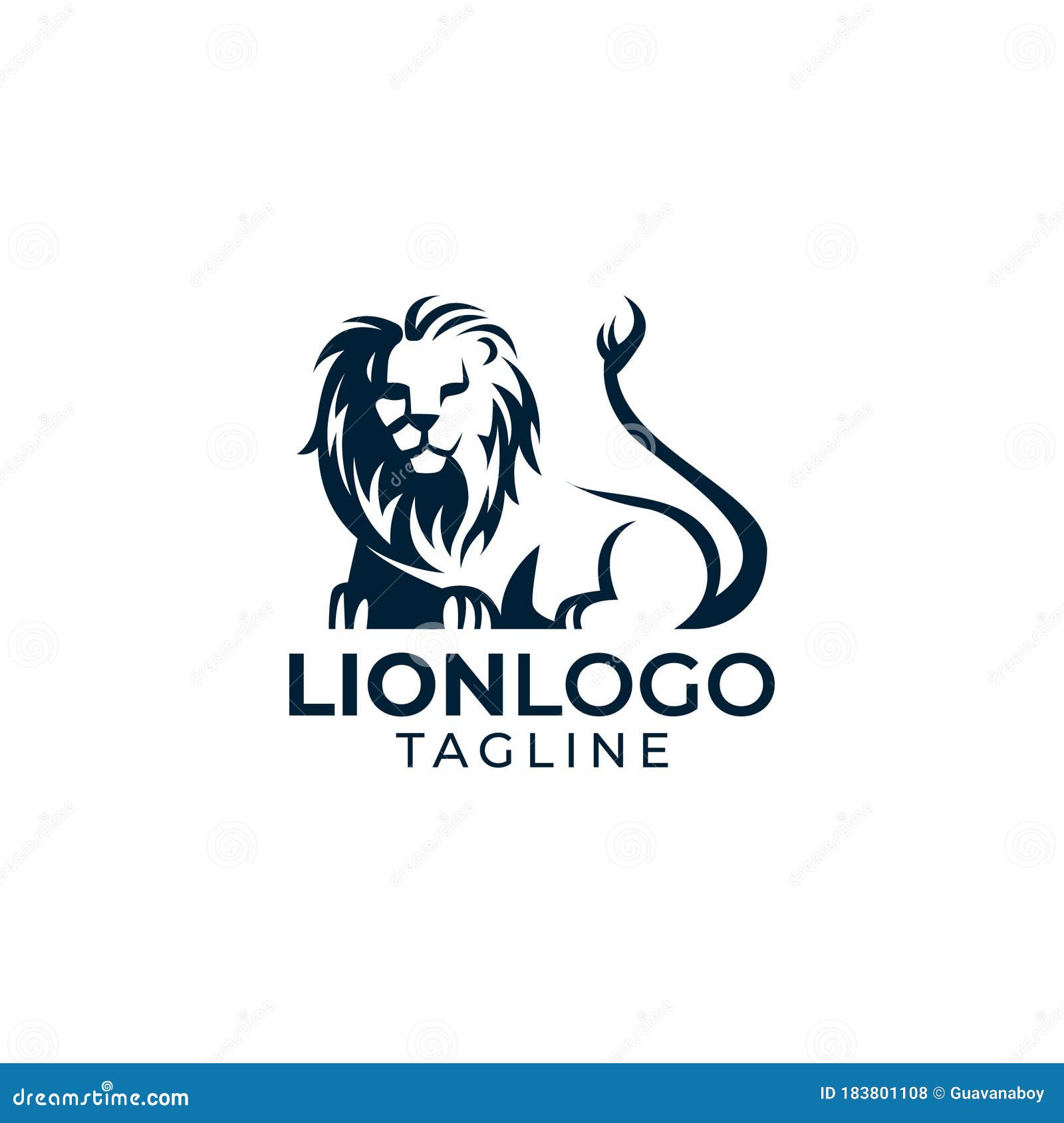 Minimalist Lion Logo Design Template Vector Illustration ...