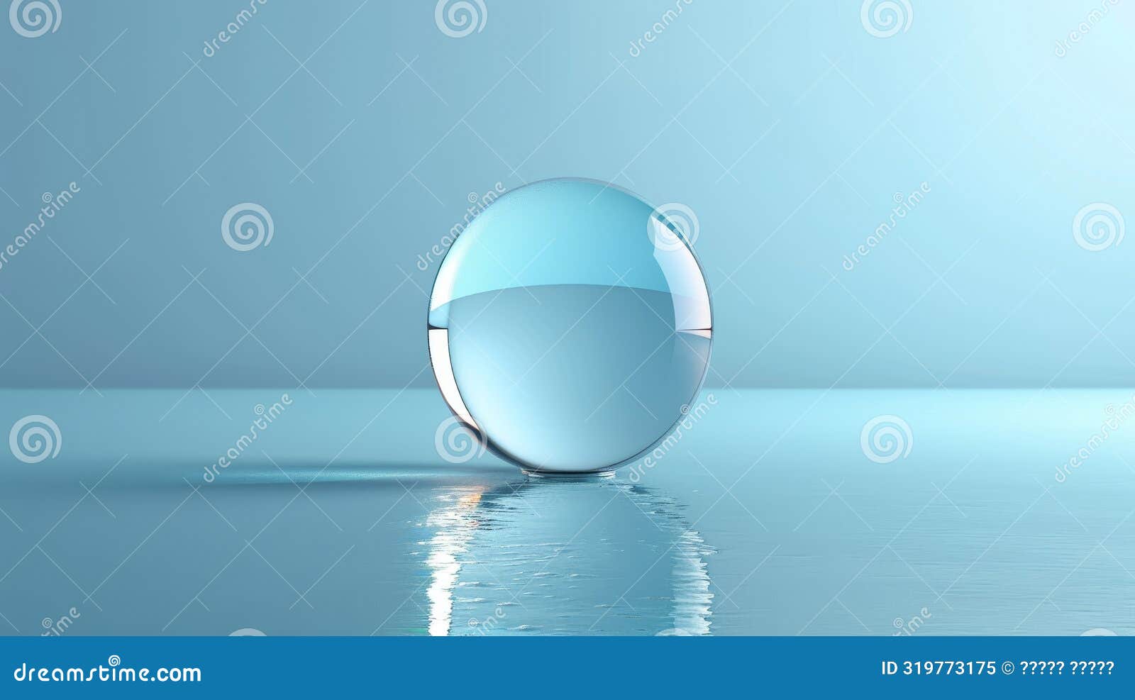 Minimalist Loading Symbol on Blue Background Reflecting Business ...