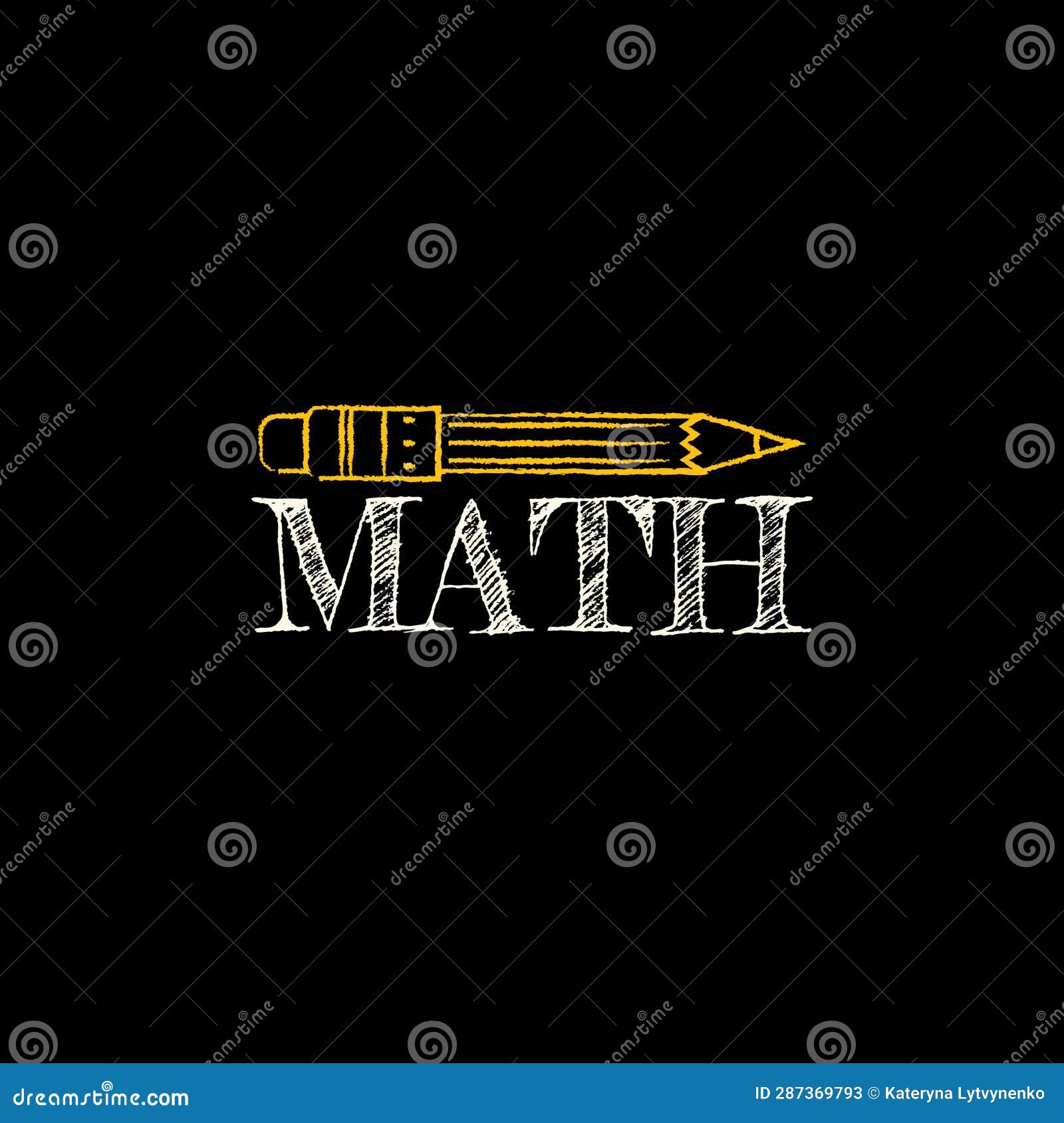 Text Math Composed Of Rulers Vector. Math Background Illustration. Math ...