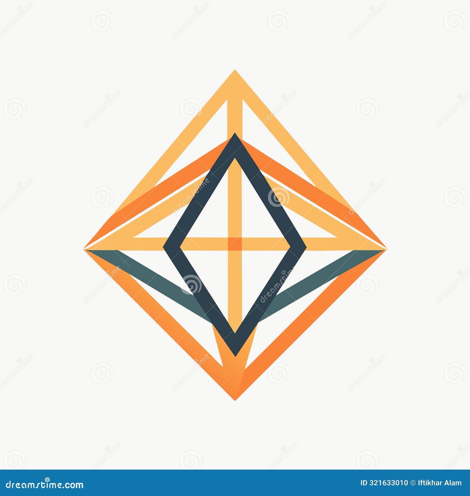 A Minimalist Logo Design Featuring a Single Geometric Shape, a ...