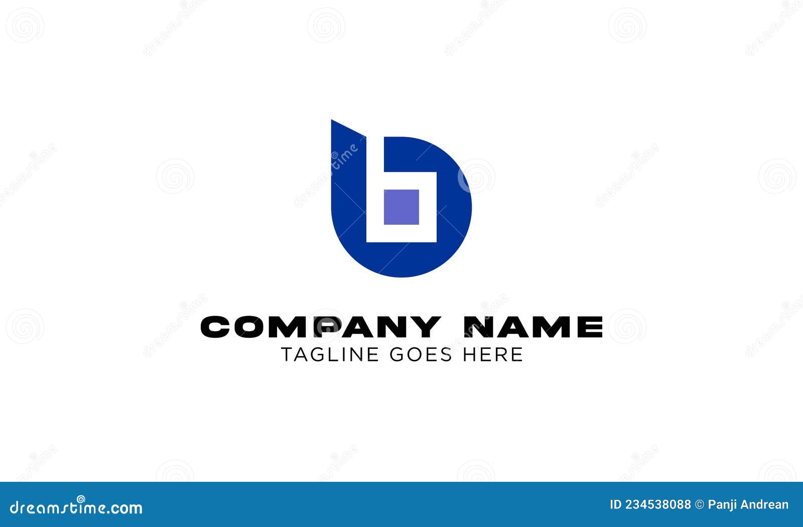 Minimalist Logo Design Template. Unique Logo Design with Letter B ...
