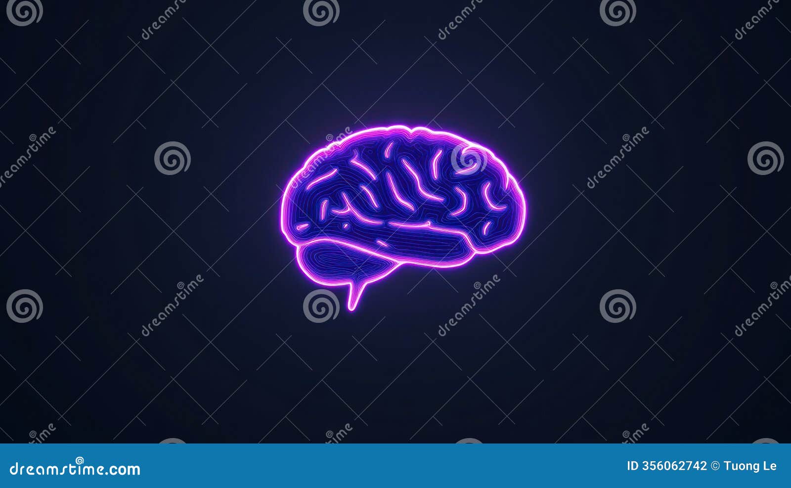 Clean Brain Logo in Vector Format with Simple Lines - Minimalistic ...