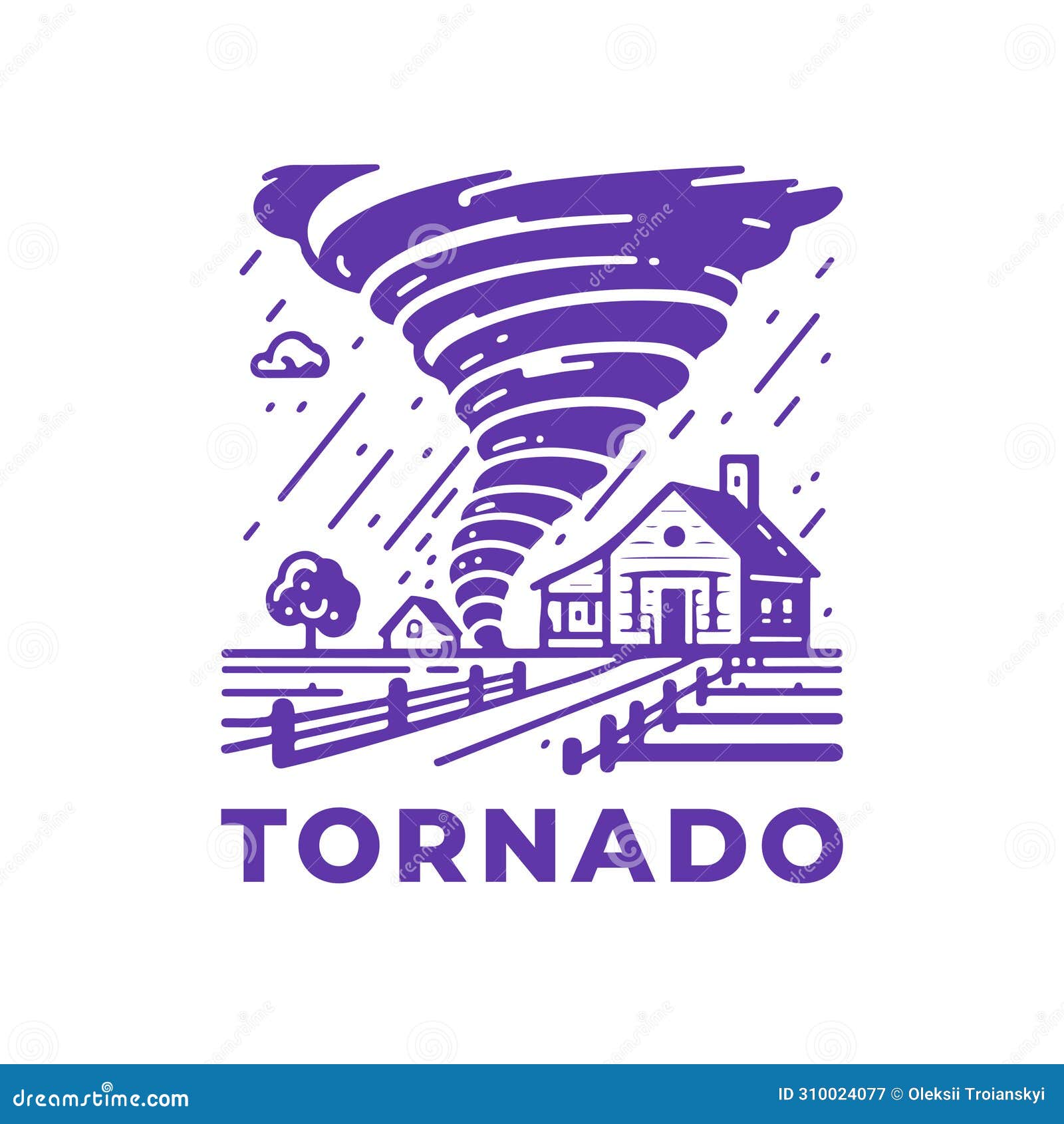 Minimalist Cyclone Vector Logo With A Modern Style | CartoonDealer.com ...