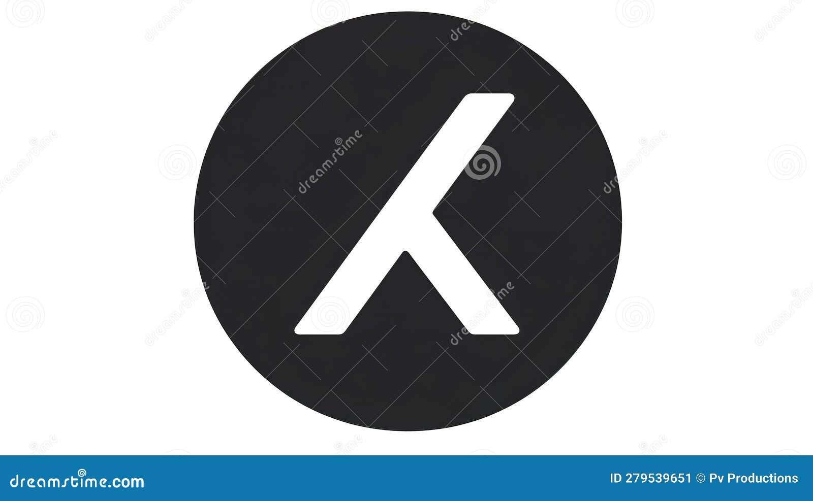 Minimalist Logo with Upside Down Letter Y, Generative AI. Stock ...