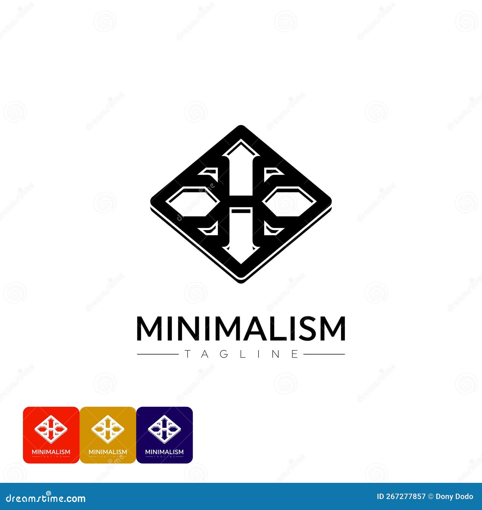 Minimalist Logo Vector Design Template in Simple Linear Style ...