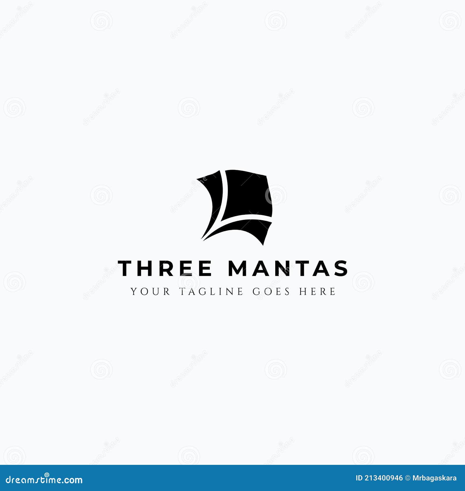 Minimalist Manta Vector Illustration Logo Design Stock Vector ...