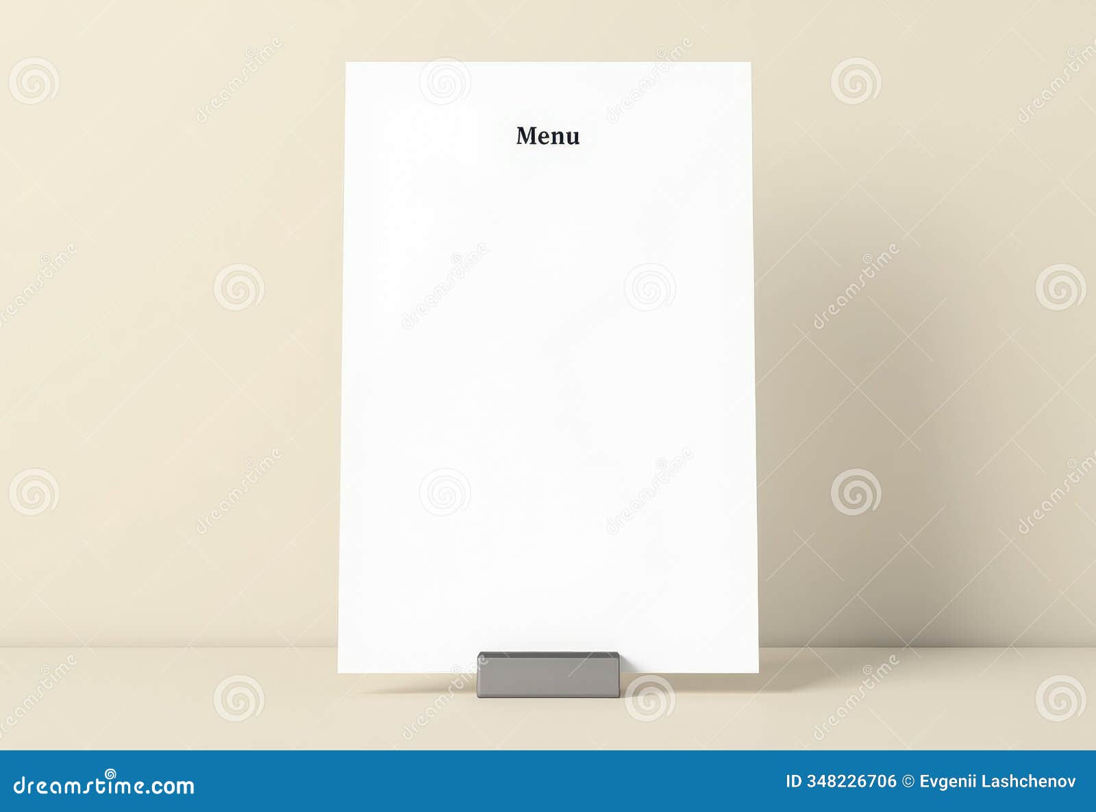 Minimalist Menu Design for Modern Restaurants and Cafes Stock Photo ...