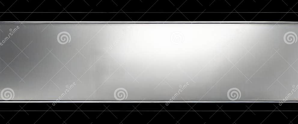 Minimalist Metallic Silver Reflective Panel Background Stock Photo ...