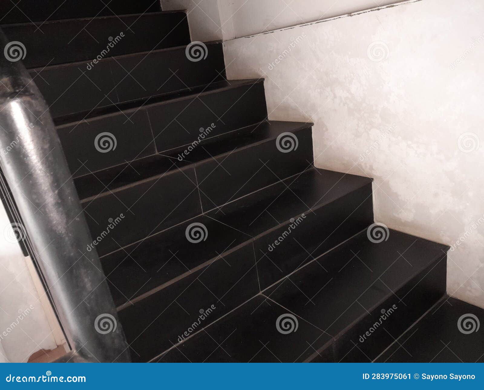 Minimalist Model House Ladder with a Simple Design. Stock Image - Image ...