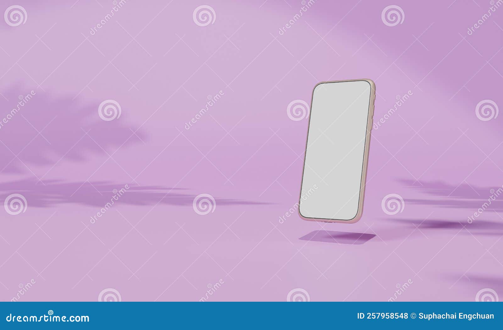 Minimalist Modern Clay Mockup Smartphones for Presentation, Application Display, Information ...