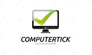 Computer Check Logo stock vector. Illustration of repair - 103124254