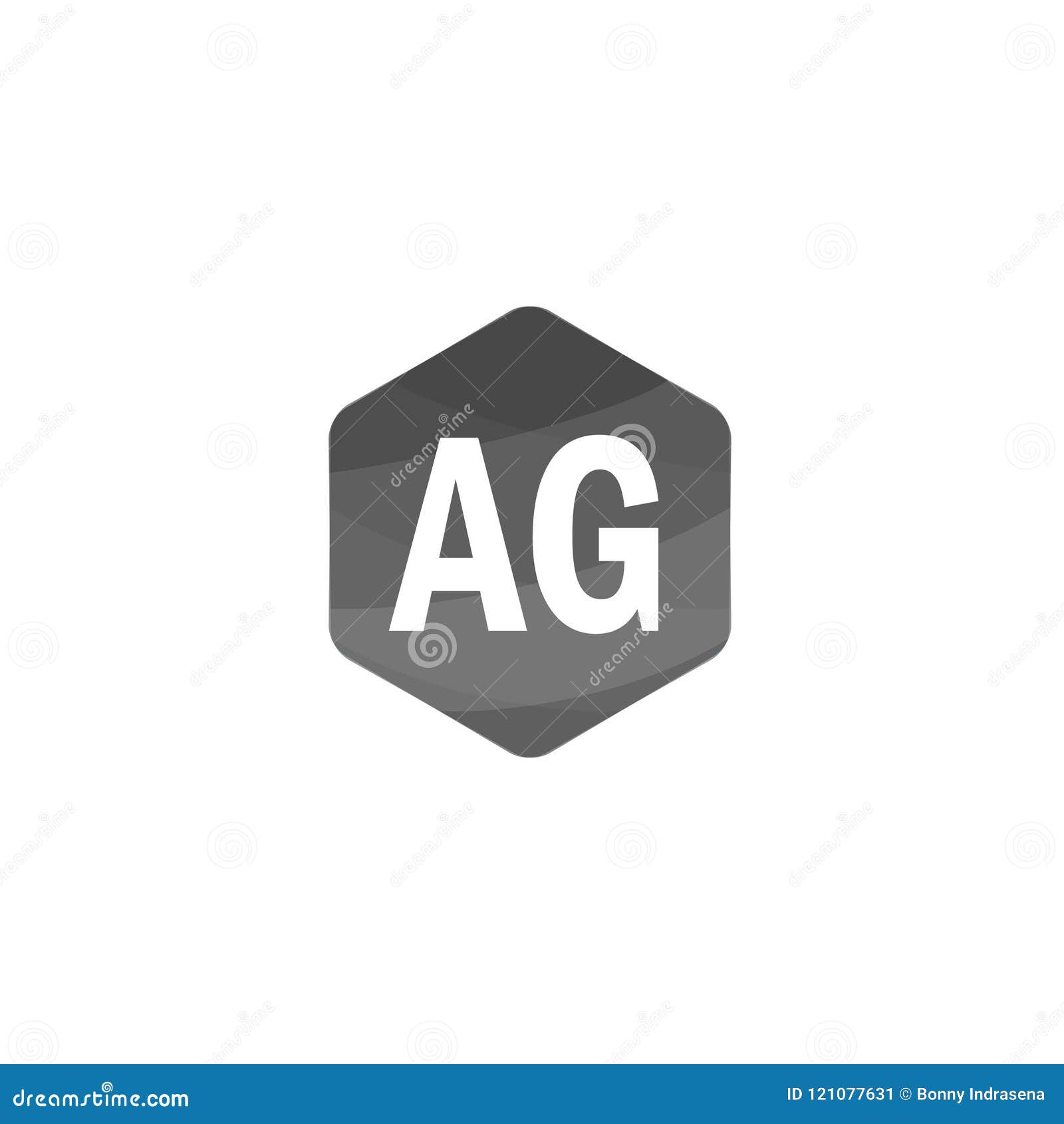 Initial Letter AG Logo Template Vector Design Stock Vector ...