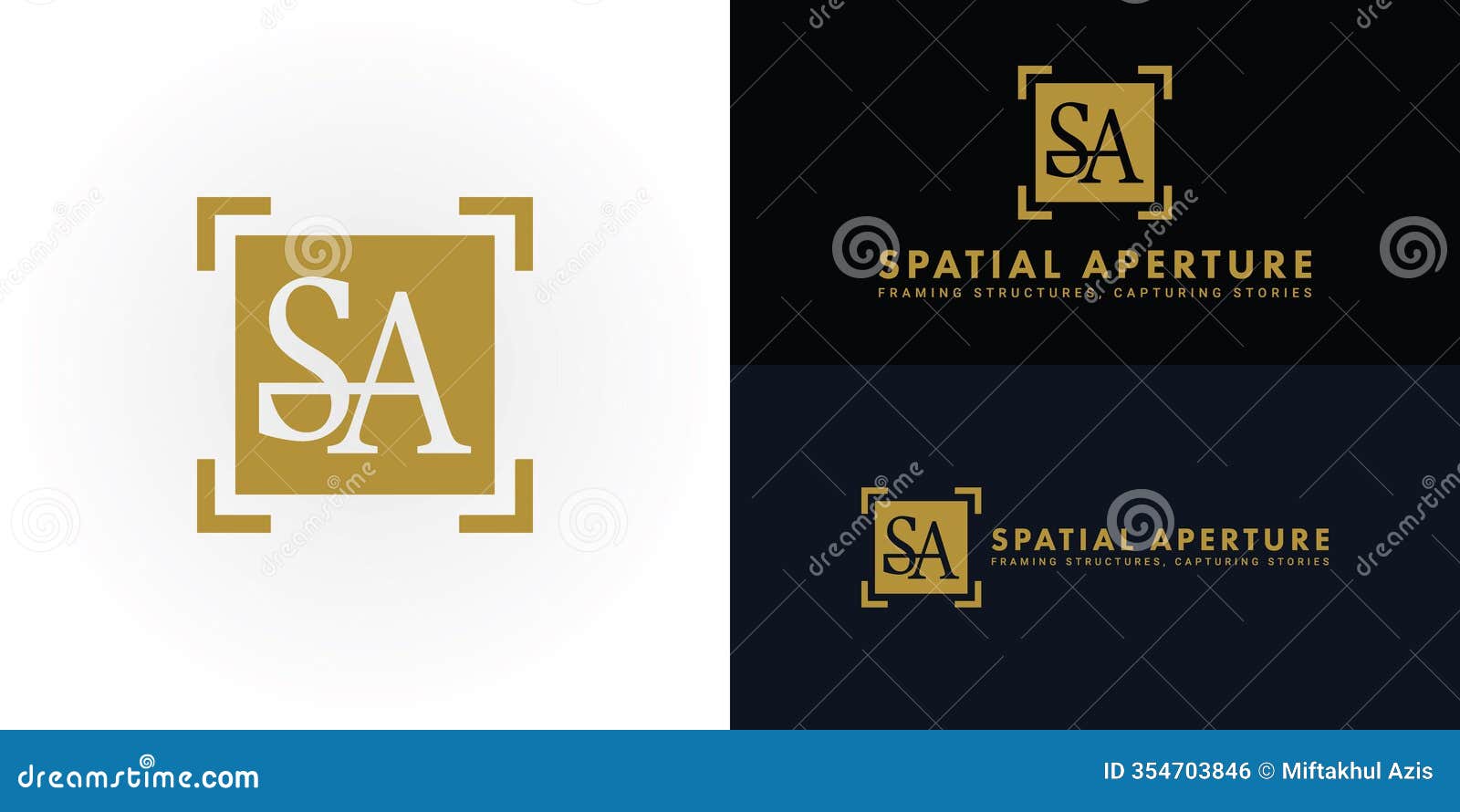 The Minimalist And Modern Logo Design Features The Gold Initials S And ...