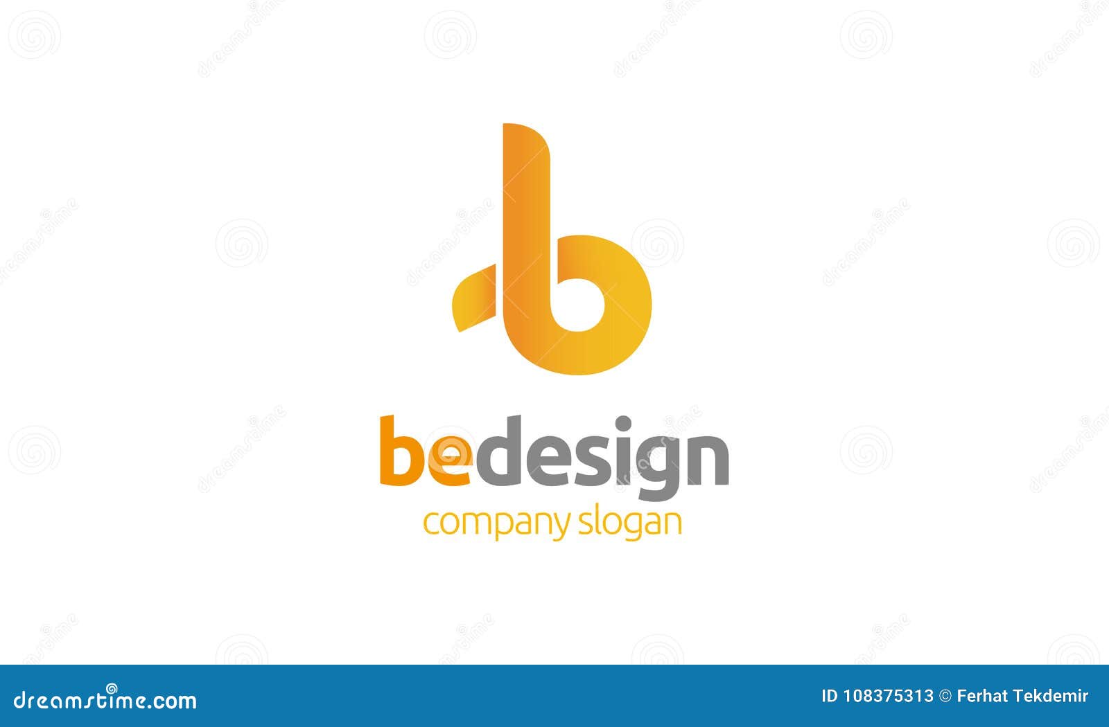 B Letter logo template stock illustration. Illustration of multimedia ...