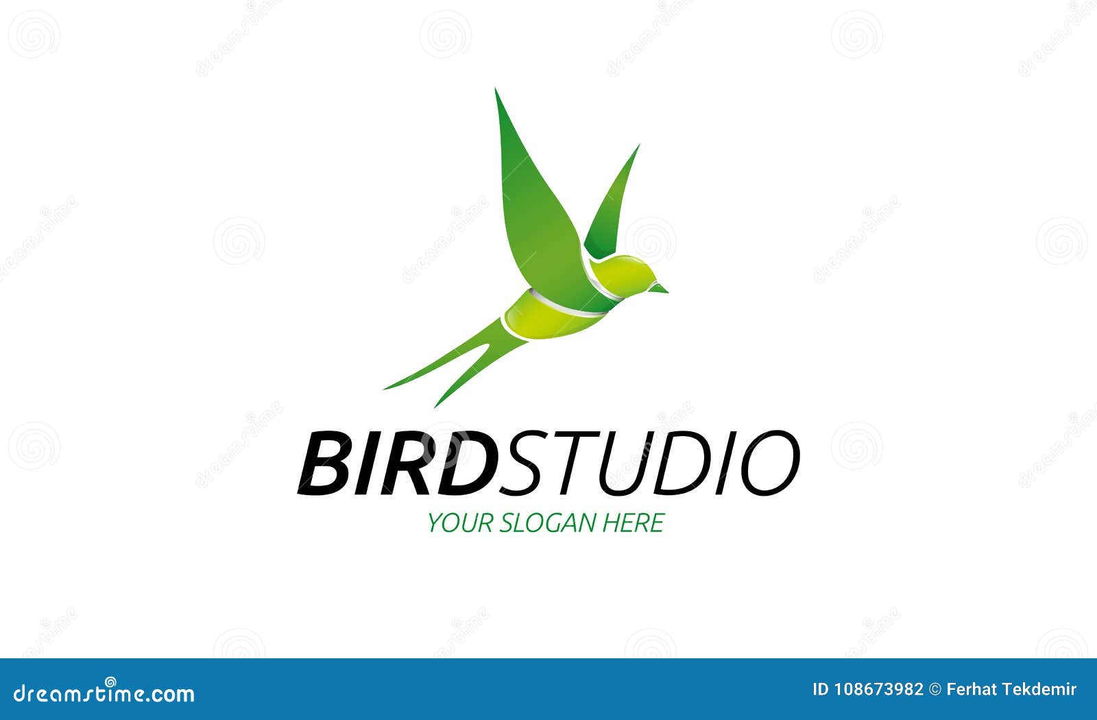Bird Studio Logo Template stock illustration. Illustration of business ...