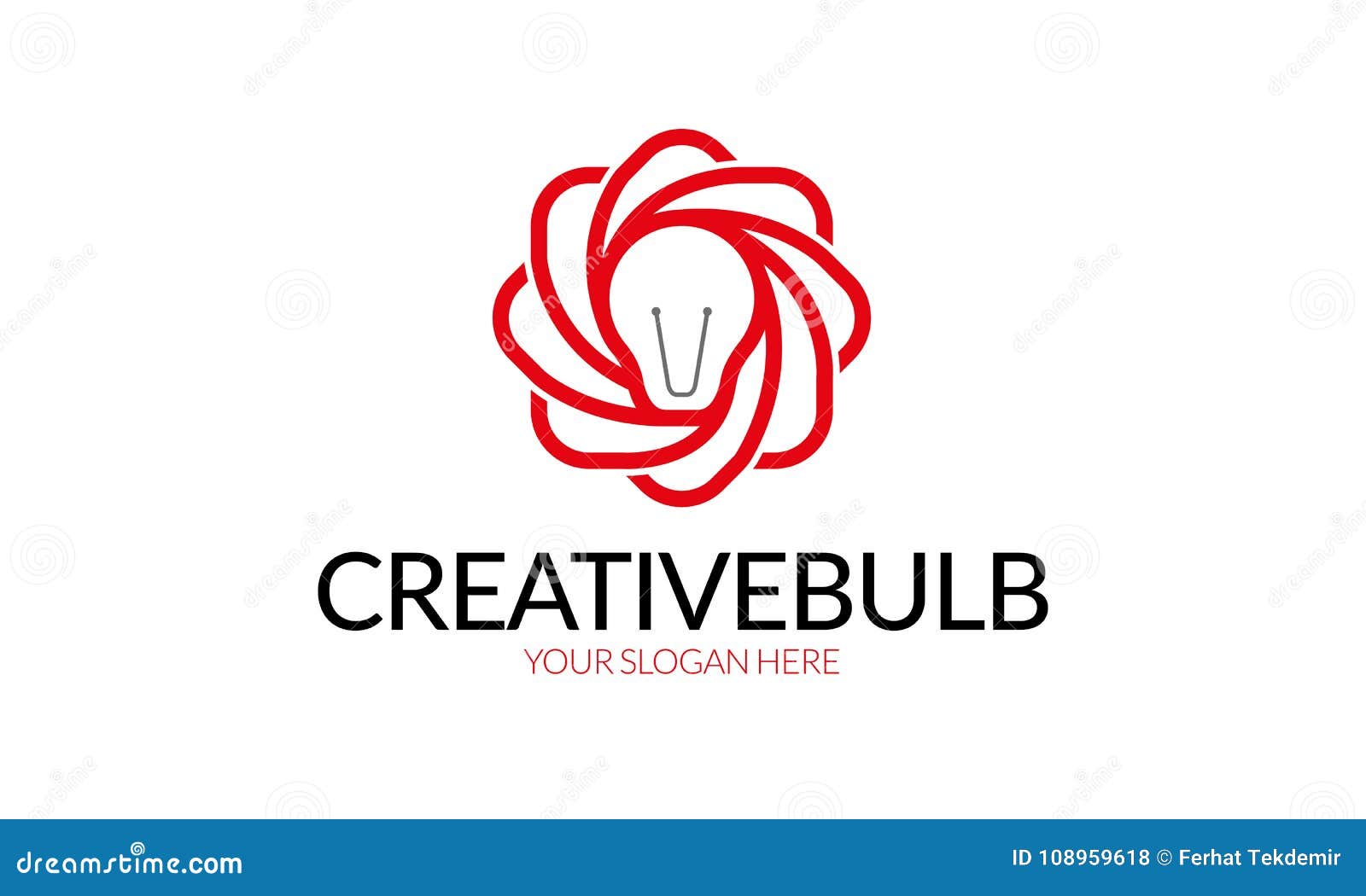 Creative Bulb Logo Template Stock Vector - Illustration of success ...
