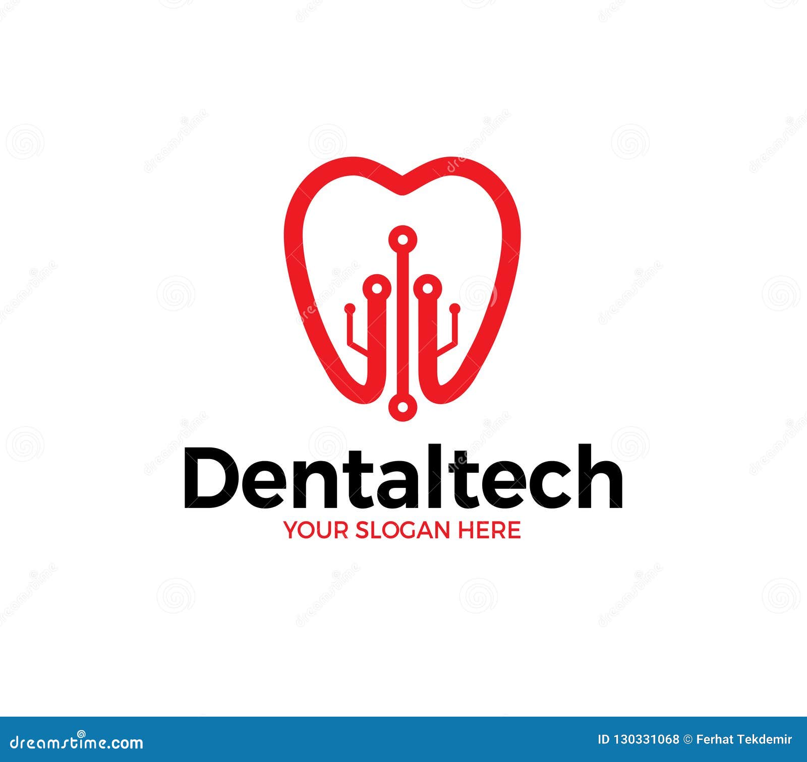Dental Tech Logo stock illustration. Illustration of logo - 130331068