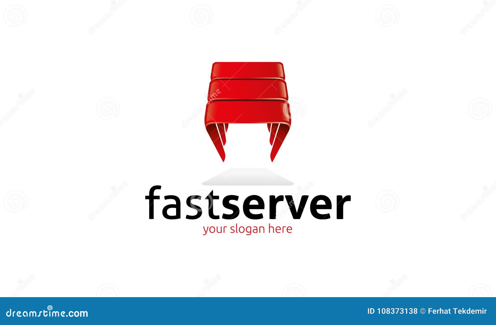 Fast Server logo template stock vector. Illustration of room - 108373138