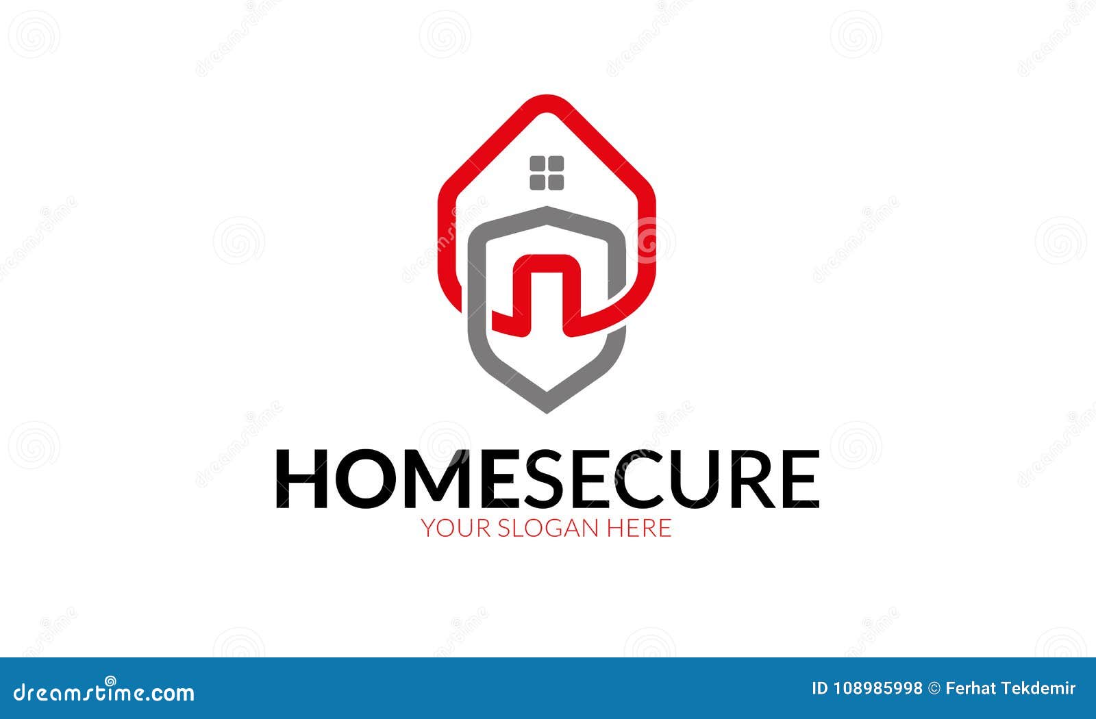 Home Security Logo Template Stock Vector - Illustration of shield ...