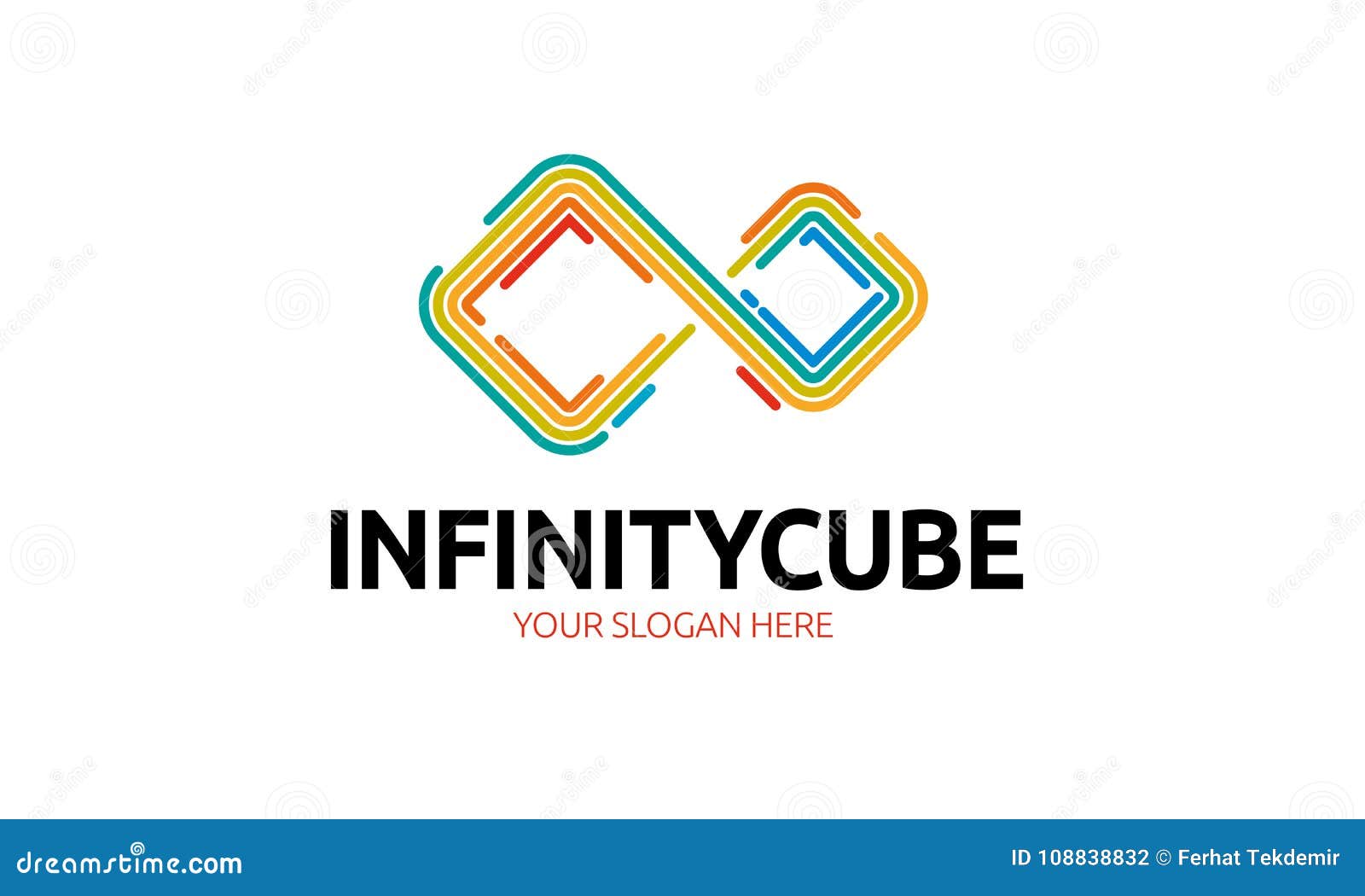 Infinity Cube Logo Template Stock Vector - Illustration of electronics ...