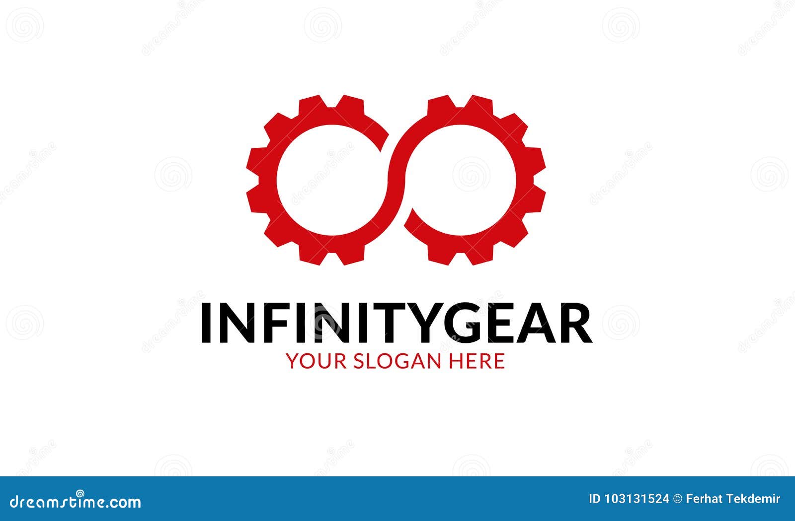 Infinity Gear Logo Template Stock Vector - Illustration of settings ...