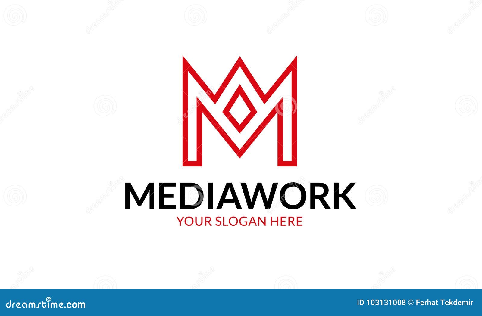 Mediawork Logo Template stock vector. Illustration of corporate - 103131008