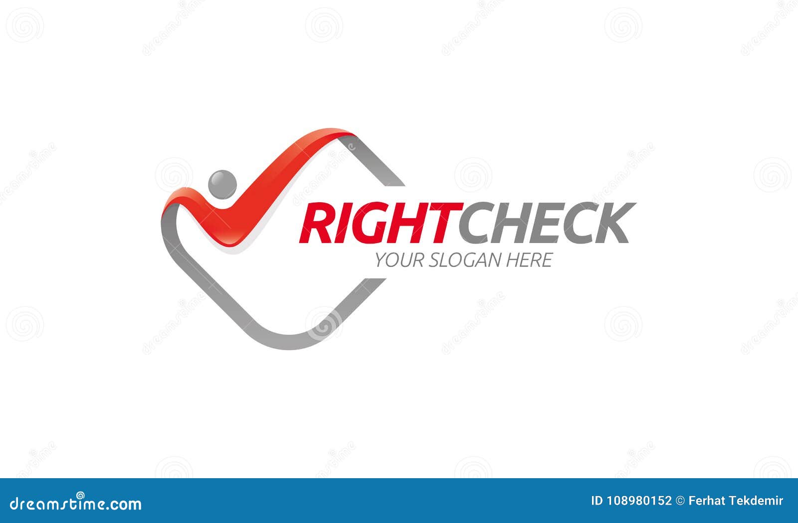 Right Check Logo Template stock vector. Illustration of agency - 108980152